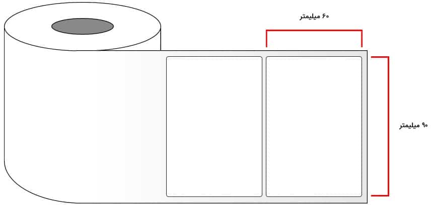 لیبل کاغذی 90x60 - توسعه شبکه آداک |سرور|اکتیو|پسیو